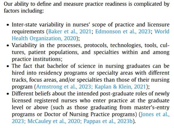 Nursing practice readiness | Evidence Matters